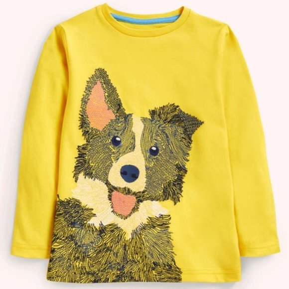 Mini Boden | Shirts & Tops | Nwt Mini Boden Rare Superstitch Dog Tee Shirt 34y | Poshmark